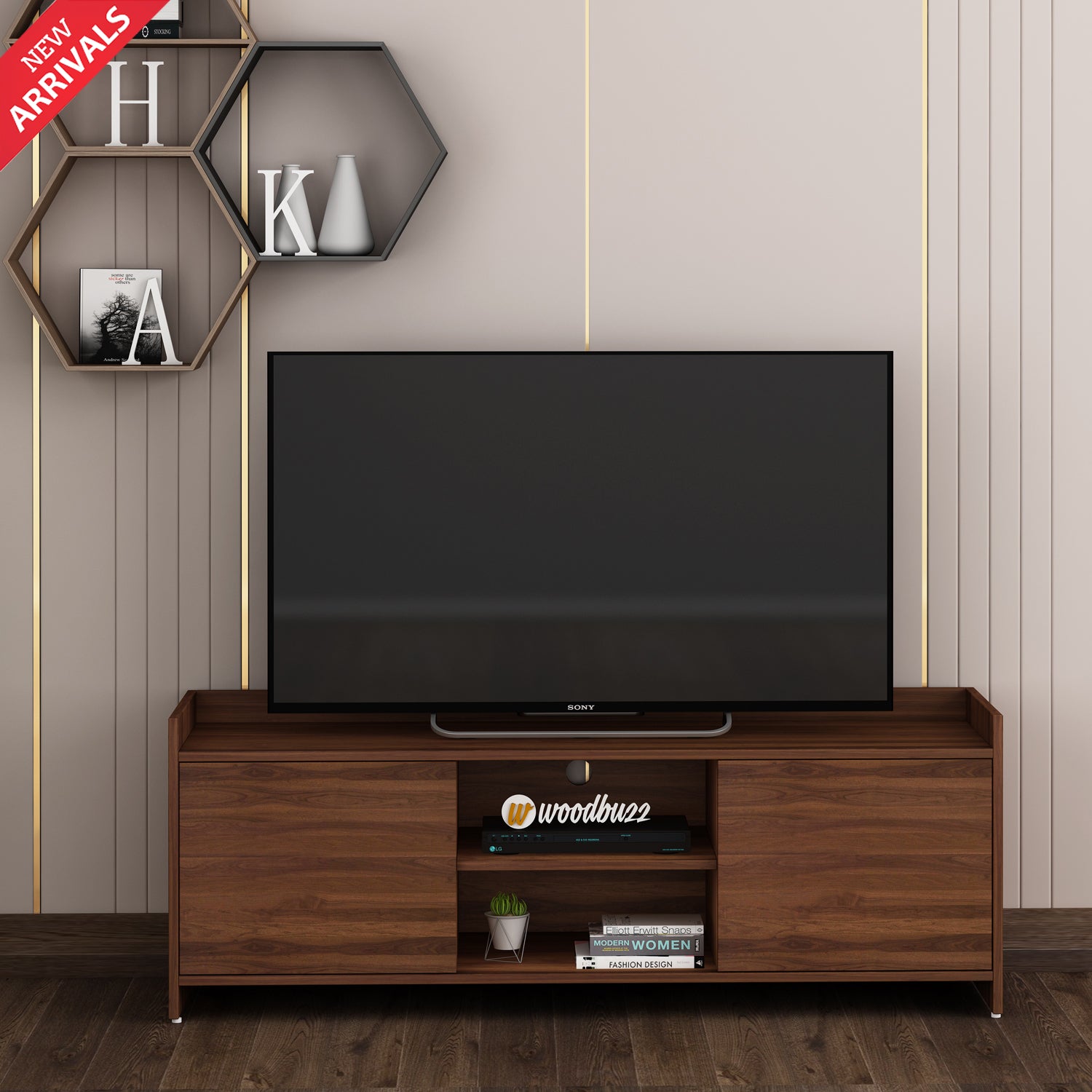 Allan TV Unit- Walnut