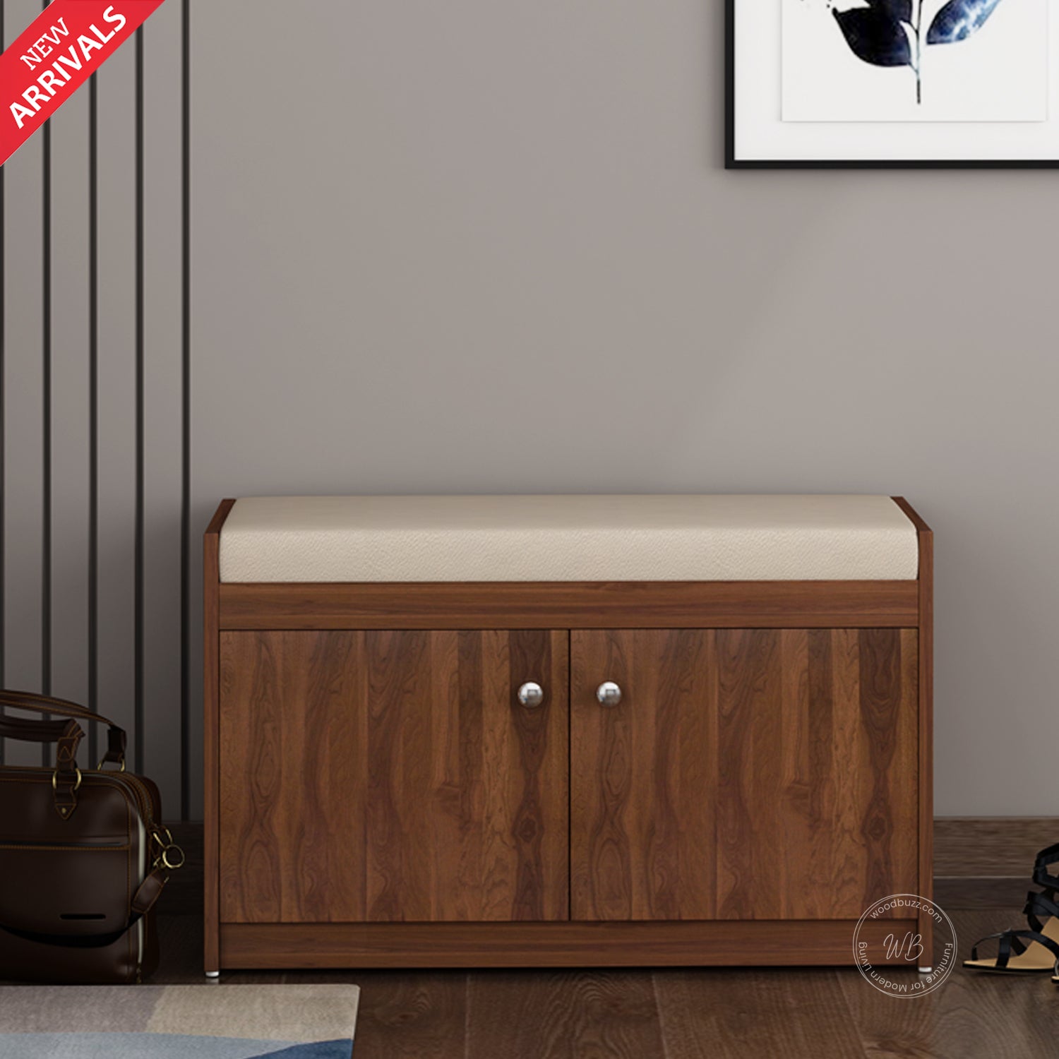 Fortune Shoe Rack | Walnut