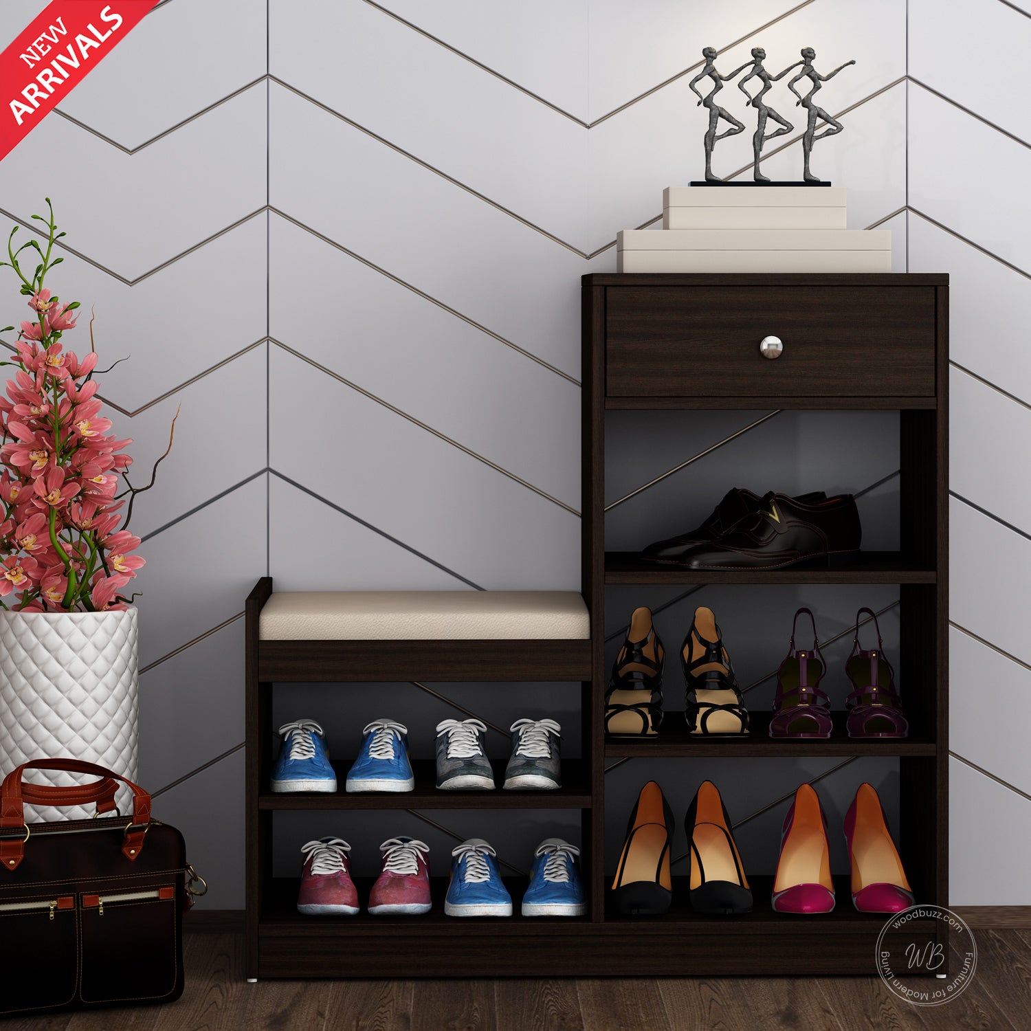 Walker Shoe Rack | Wenge