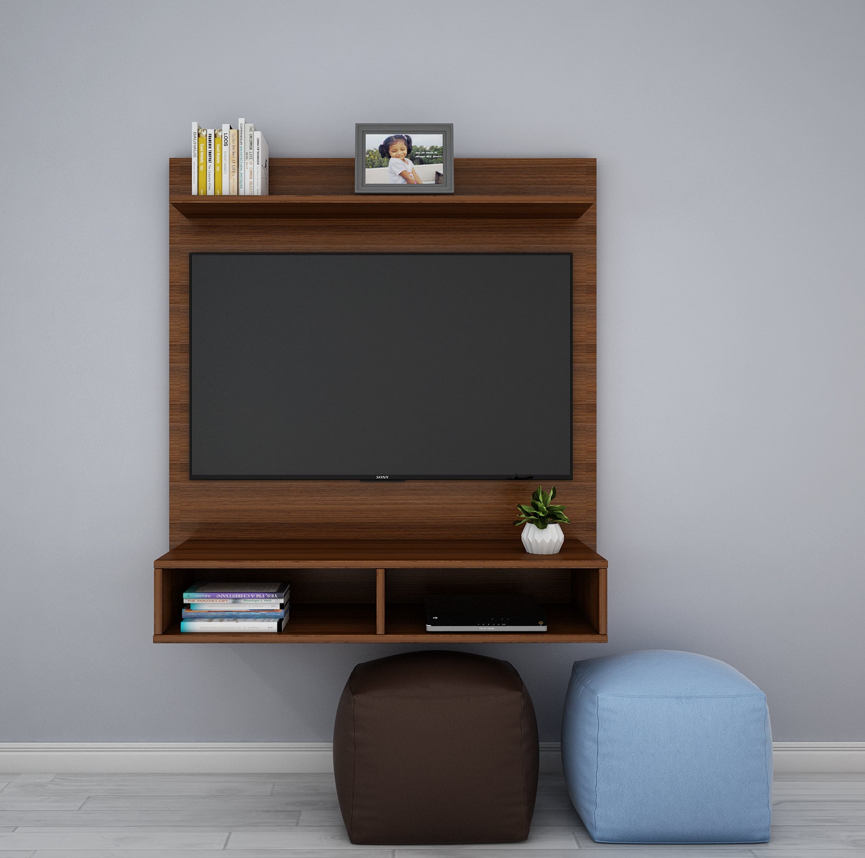 Woodrow TV Unit | 43 Inch TV | Walnut