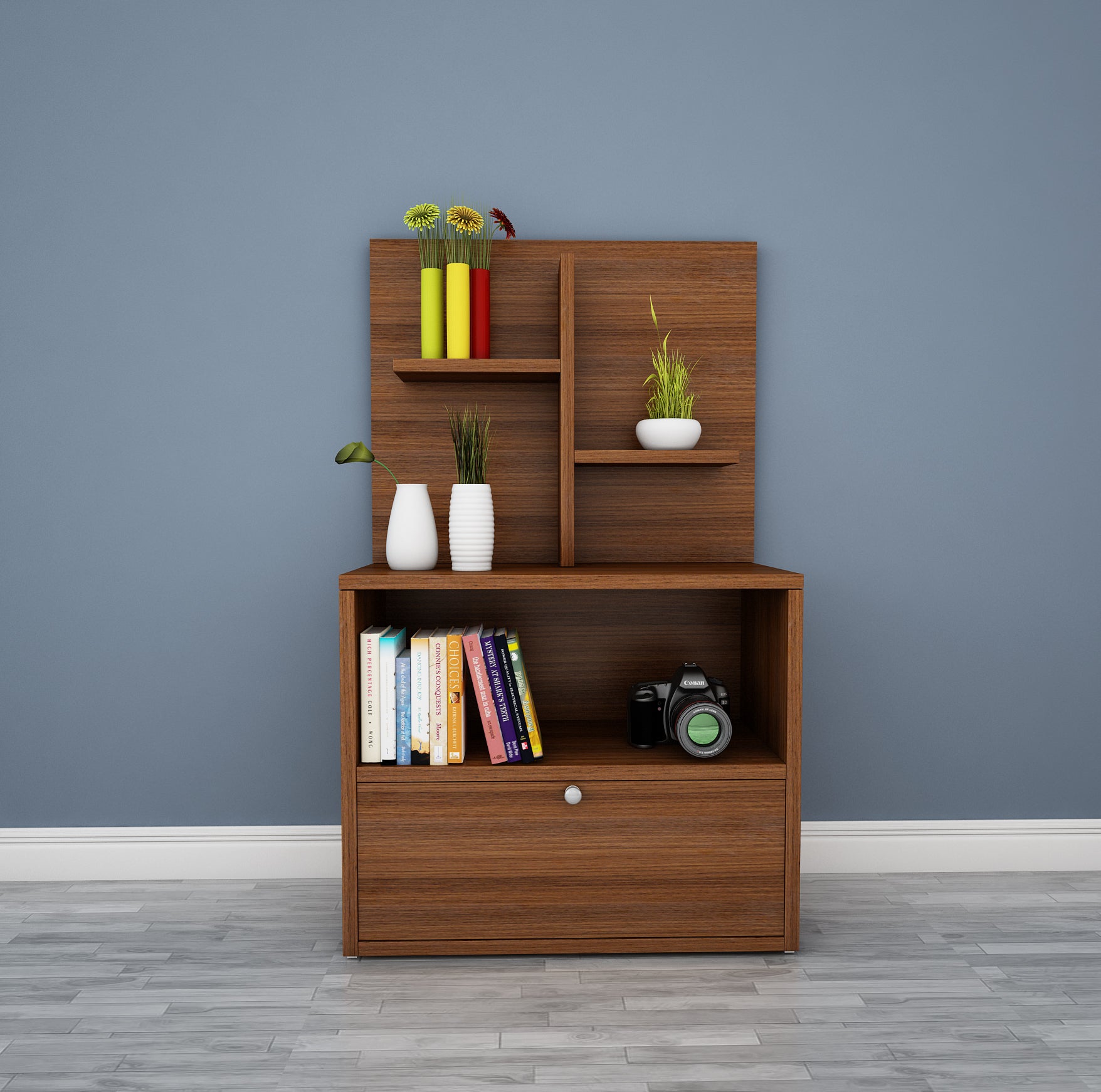 Razor Side Table - Walnut