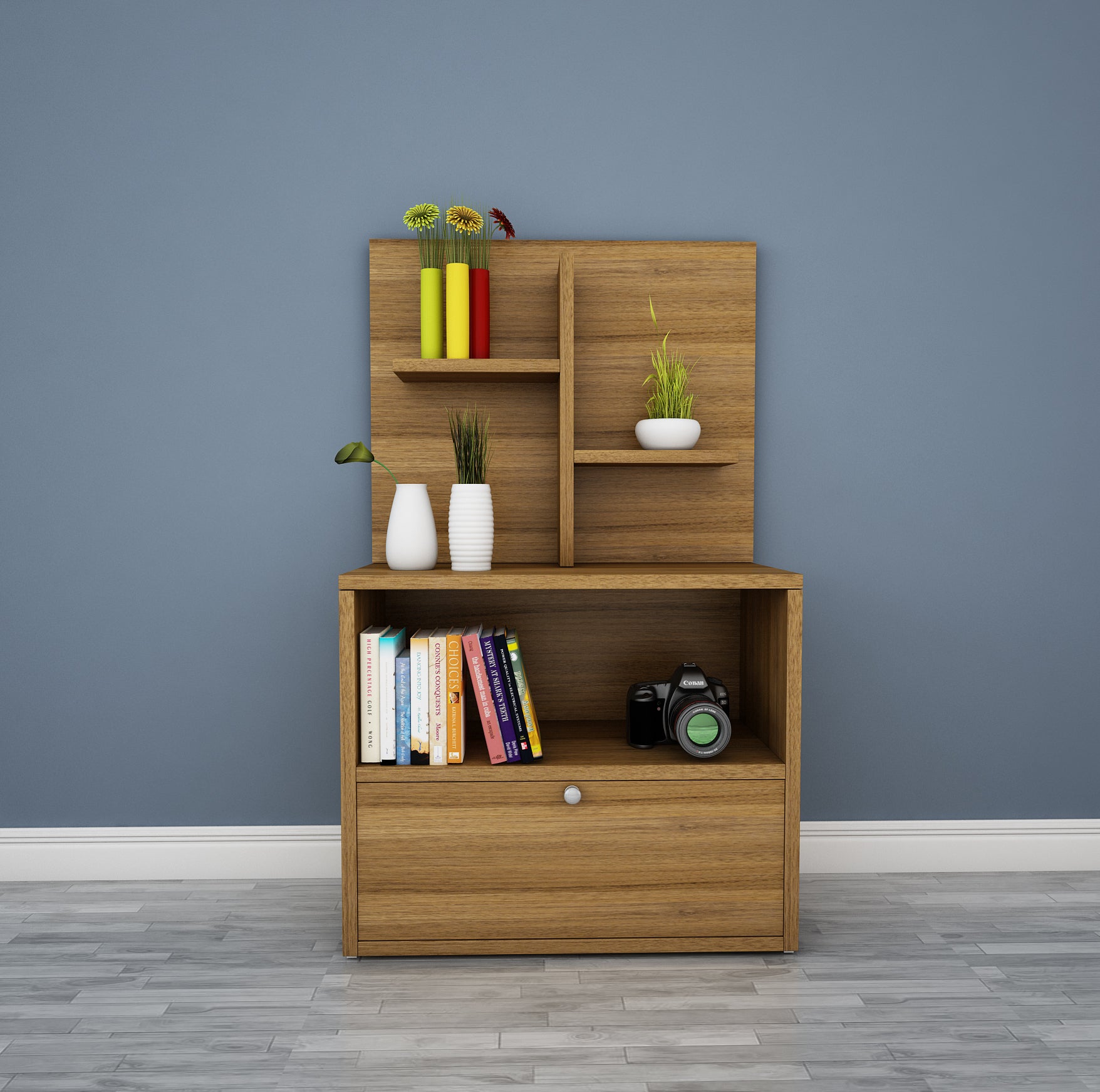 Razor Side Table - Exotic Teak